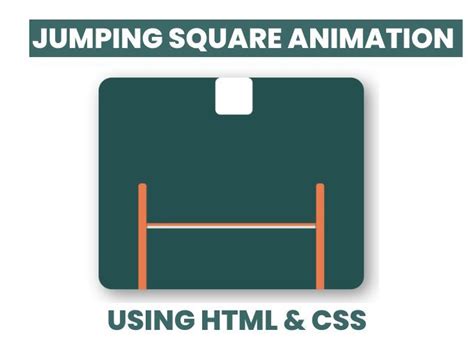 How To Make Jumping Square Animation With Html And Css Css Css3