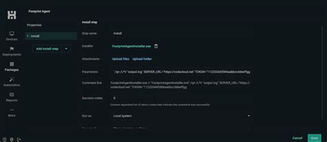 deploy footprint agent for windows using pdq connect coda