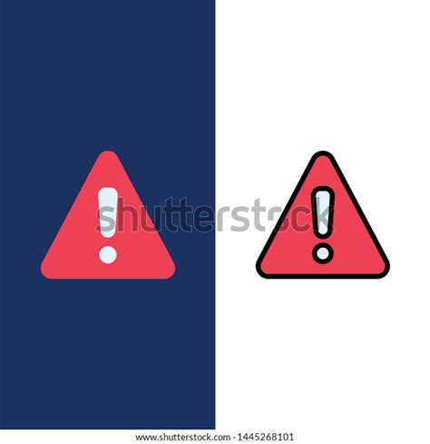 Alert Danger Warning Sign Icons Flat Stock Vector Royalty Free