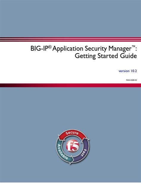 Big Ip Application Security Manager Getting Started Guide Pdf