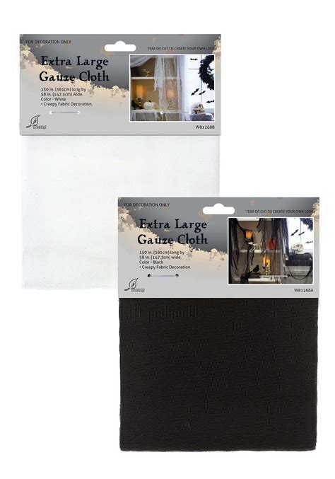 Black And White Extra Large Gauze Cloth Decoration Set Table Decorations