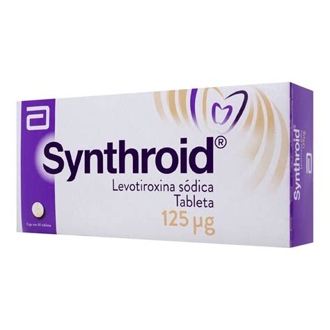 Synthroid 125 Mcg 30 Tabletas Farmacia Coyoacán