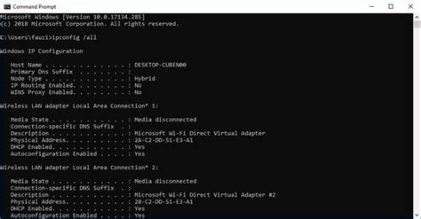 Cara Melihat Mac Address Laptop