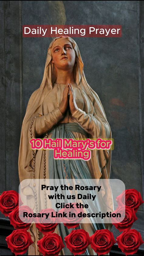 Daily Healing Prayer 10 Hail Marys Healingprayer Hailmary