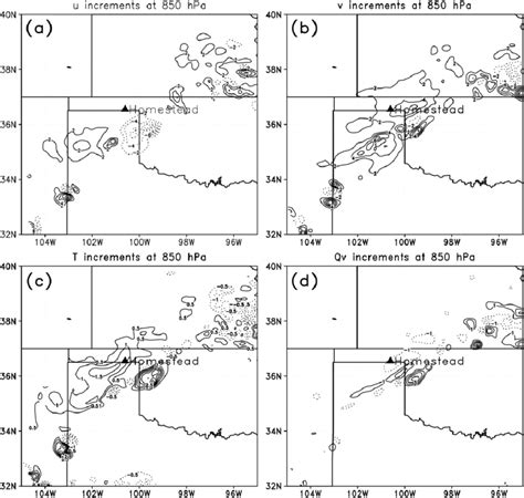 Analysis Increments As The Differences Between The Control And 4dvar Download Scientific