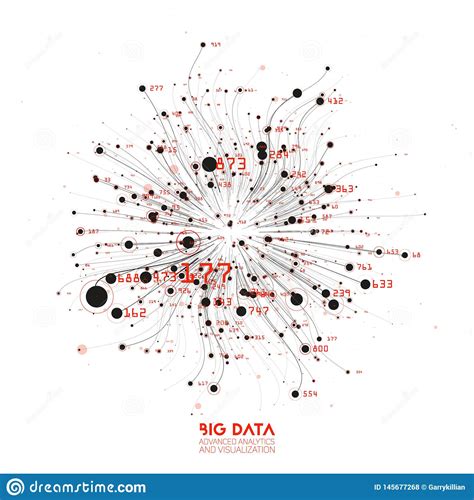 Vector Abstract Colorful Big Data Information Threads Visualization Social Network Financial