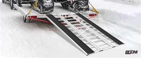 Bejoni 85 L Tri Fold Snowmobile Ramp Extra Wide Aluminum