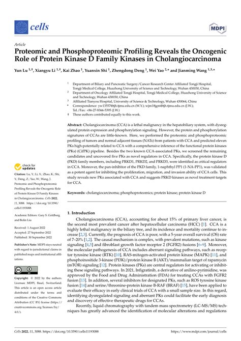 Pdf Proteomic And Phosphoproteomic Profiling Reveals The Oncogenic