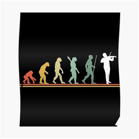 Evolution Of Violin Player Violin Poster For Sale By Barbaracarterz