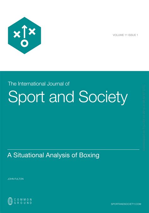 Pdf A Situational Analysis Of Boxing
