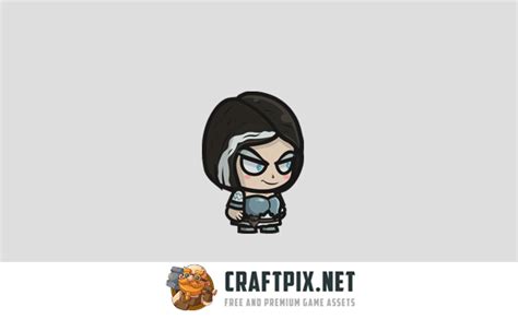 Chibi Winter Witch Character Sprite