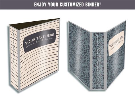 Powerpoint Binder Covers Printable Editable Abstract Binder Covers And Spines Binder