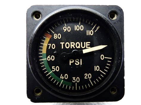 Torque Pressure Indicator Us Gauge Aw1842 Oh 6 Cayuse Loach Helicopter Aeroantique