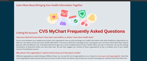 Frequently Asked Questions FAQs CVS MyChart