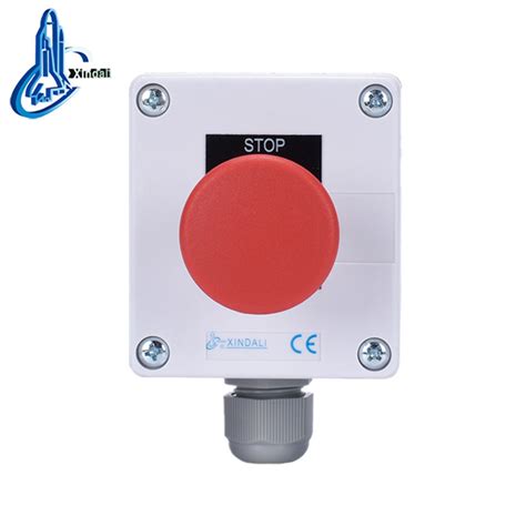 Xdl55 Bb164pH29 1 Hole Metal Push Button Switch Control Box With Emergency Stop Button Box And
