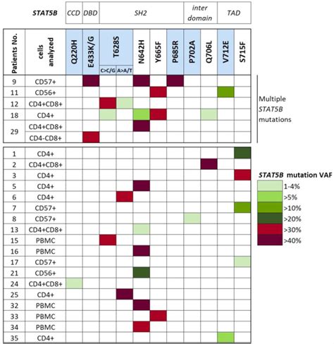 Identification Of Novel Stat5b Mutations And Characterization Of Tcrβ