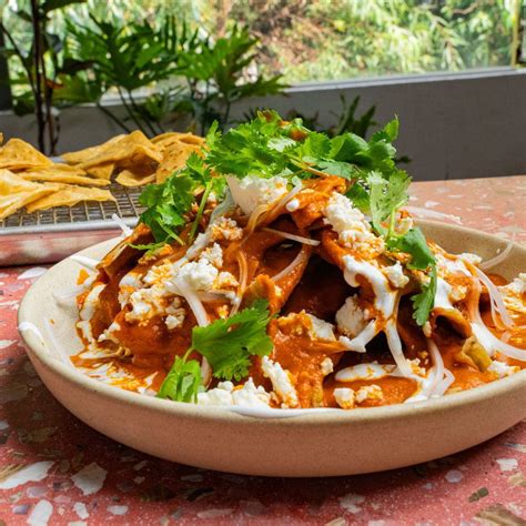 Chilaquiles Rojos Red Chilaquiles Recipe Chilaquiles Rojos In A
