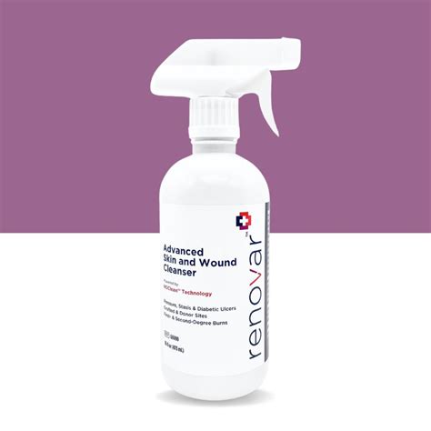 Renovar Advanced Wound Cleanser Spray Bottle 16 Oz Hypochlorous Acid