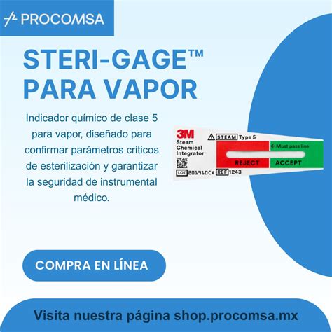 Procomsa 1243a Steri Gage™ Para Vapor Disponible En Nuestra Tienda En
