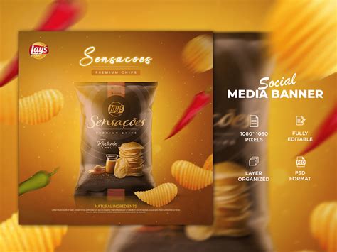 Lays Chips Social Media Post Design Behance