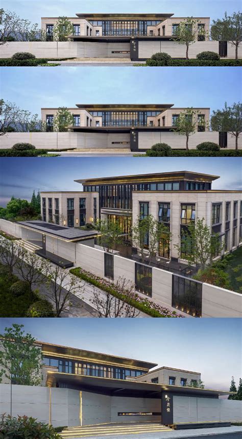 合肥金茂悦体验区 沿街的展示面以虚实结合的景墙加格栅形成项目良好的形象界面，院内院外虚实交替间引人入胜，激发起来访者游园的兴致。 拾级而上
