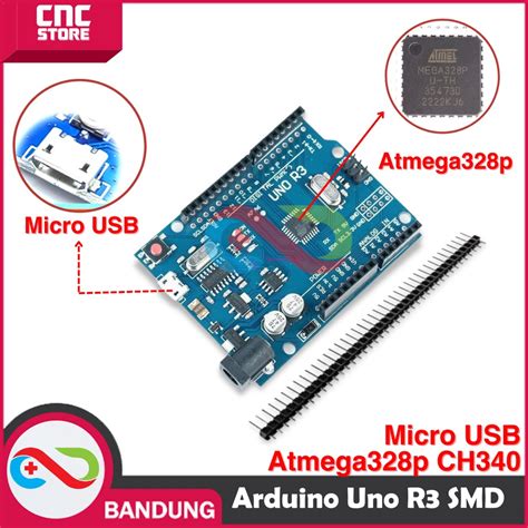 Jual Terkini ARDUINO UNO R3 ATMEGA328P SMD CH34 ATMEGA328P MICRO USB MSC Shopee Indonesia