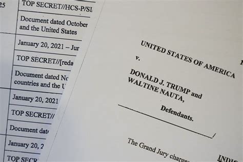 Trump Took Secret Docs Put National Security At Risk — Indictment