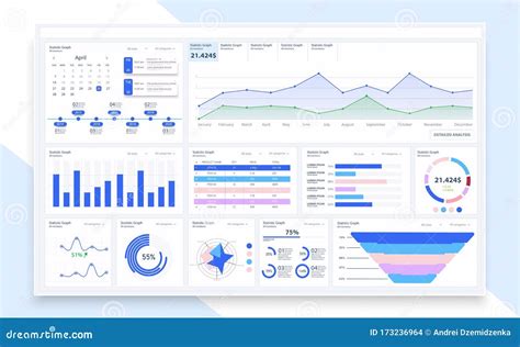 Admin Dashboard Ui Ux Gui Great Design For Any Site Purposes Business Infographic Template