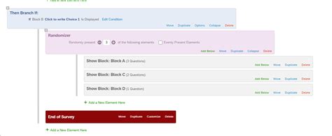 can i randomize block of questions but only evenly distribute the first