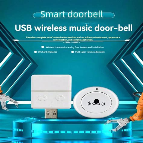 อุปกรณ์กริ่งประตูไร้สายอัจฉริยะ Usb รีโมทคอนโทรล สำหรับใช้ในบ้าน ร้านค้า โรงแรม อุปกรณ์เรียก