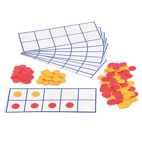 Set Of Printed 10 Frames And Double Sided Counters Early Excellence