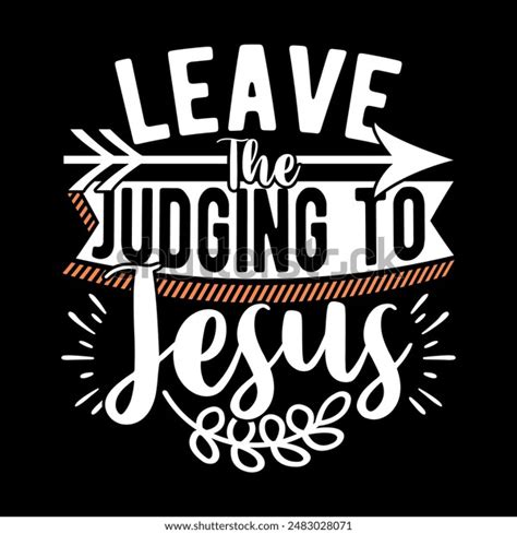 Leave Judging Jesus Christian Symbol Religious Stock Vector Royalty