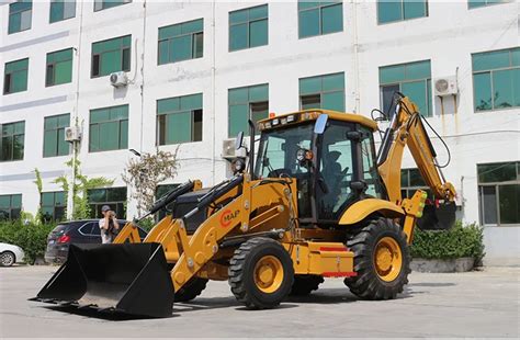 Small Backhoe Loader With 4x4 Drive Strong Power And Versatility
