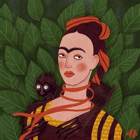 Иллюстрация Фрида в стиле 2d журнальный книжная графика