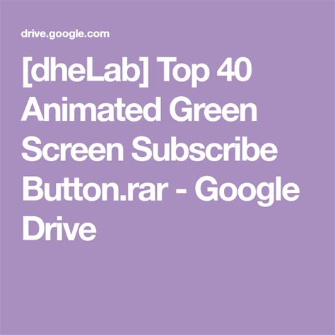 Top 40 Animated Green Screen Subscribe Button