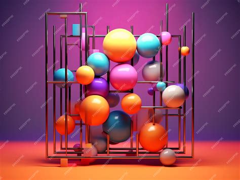 Premium Ai Image Geometric 3d Threedimensional Art Background Map