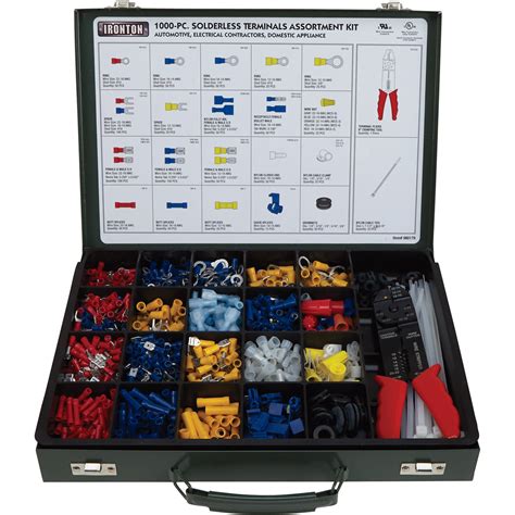Ironton Solderless Electrical Terminal Kit — 1 000 Pcs Northern Tool