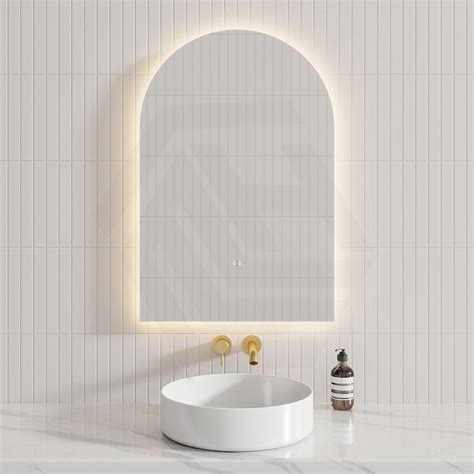 Arch Led Mirror Backlit With Touch Free Sensor Myhomeware