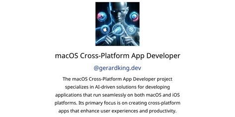 MacOS Cross Platform App Developer GPTs Features And Functions Examples And Prompts GPT Store