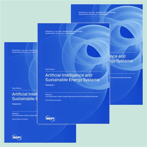 Artificial Intelligence And Sustainable Energy Systems Mdpi Books