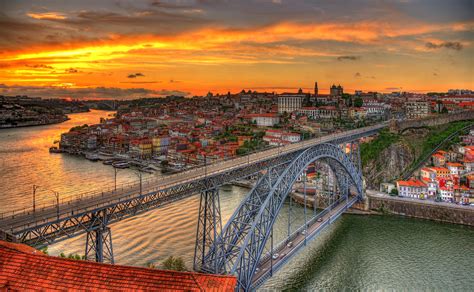 Portugal Houses Bridges Sunrises And Sunsets Porto Canal Hd