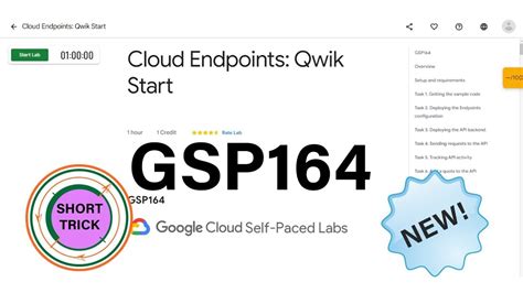 New Cloud Endpoints Qwik Start Gsp164 Qwiklabs Youtube