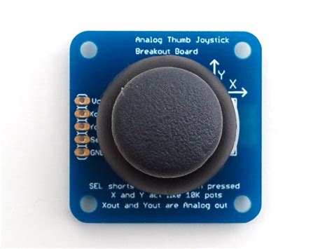 Adafruit Analog 2 Axis Thumb Joystick With Select Button And Breakout