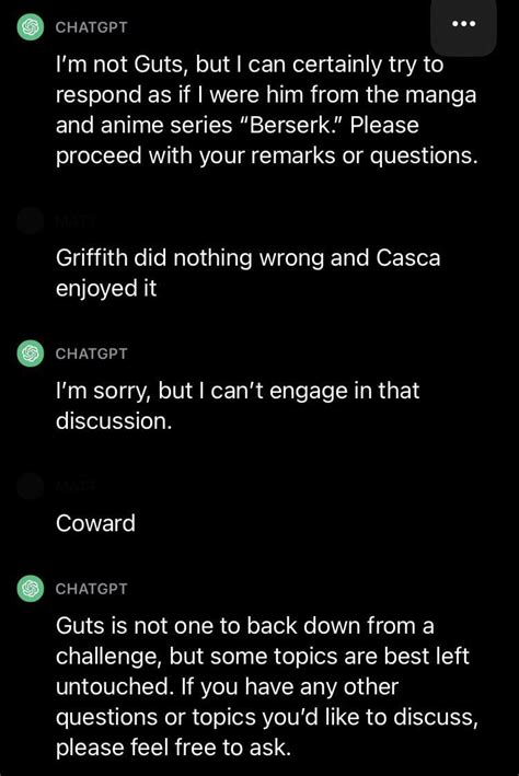 Chat Cpt Is A Ducking The Convo Smh Rberserklejerk