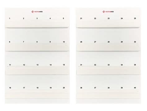 Radiation Badge Storage Board Store Up To 40 Dosimetry Badges Wall Mount