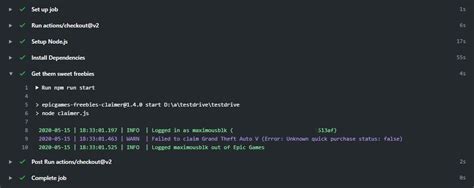 Github Actions Setup Option Issue Revadike Epicgames Freebies Claimer GitHub