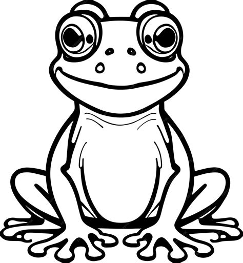 Frog Clip Art Black And White
