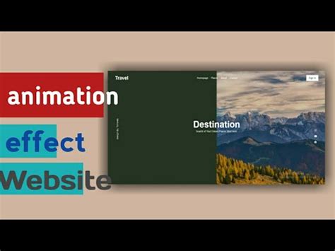 Website Design With Animation Effect JavaScript Tutorial Landing Page Design YouTube