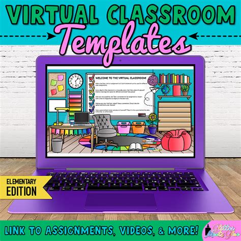 Virtual Classroom Templates For Elementary Teachers Virtual