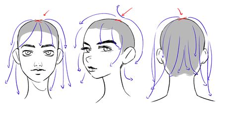How To Draw Human Girl Hair